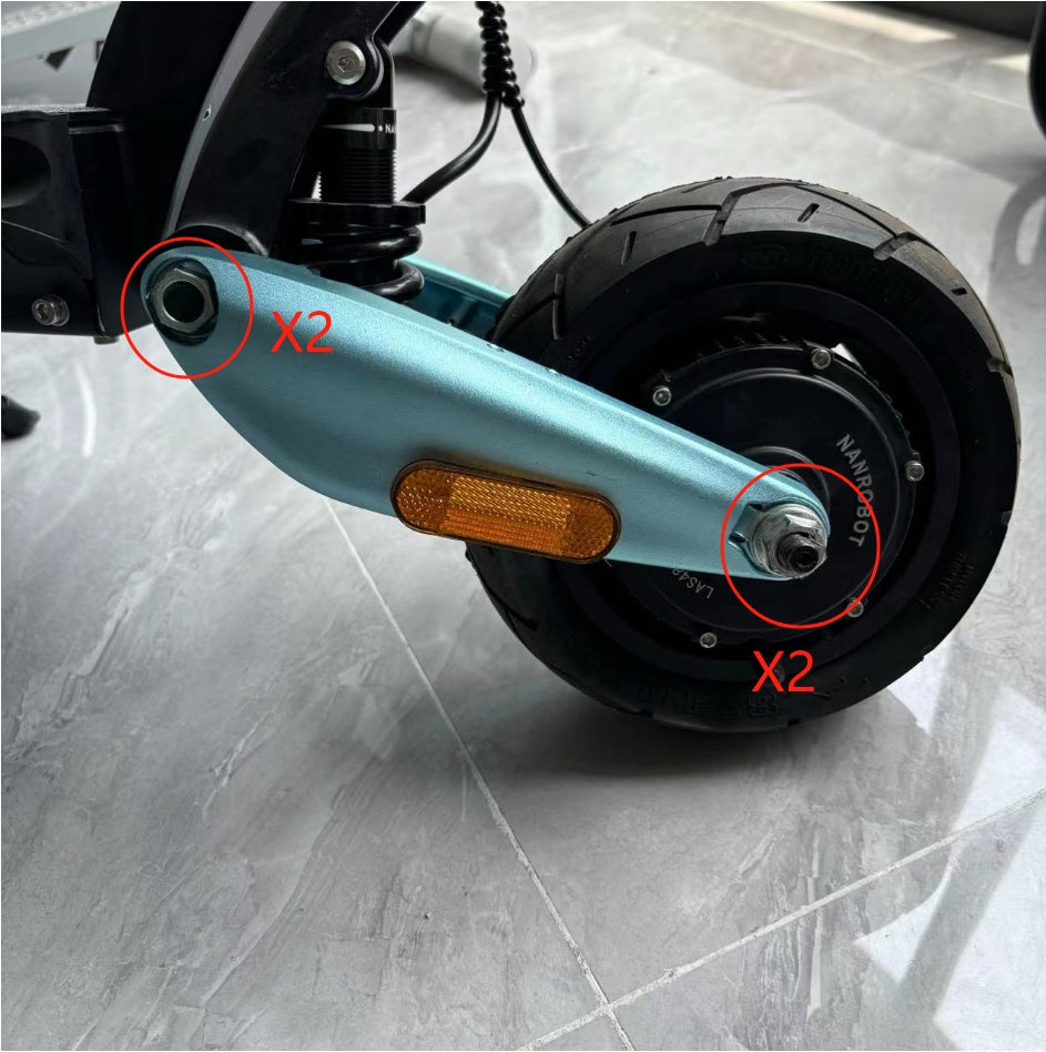 Scooter Motor Nut Big*2 Small*2 | NANROBOT
